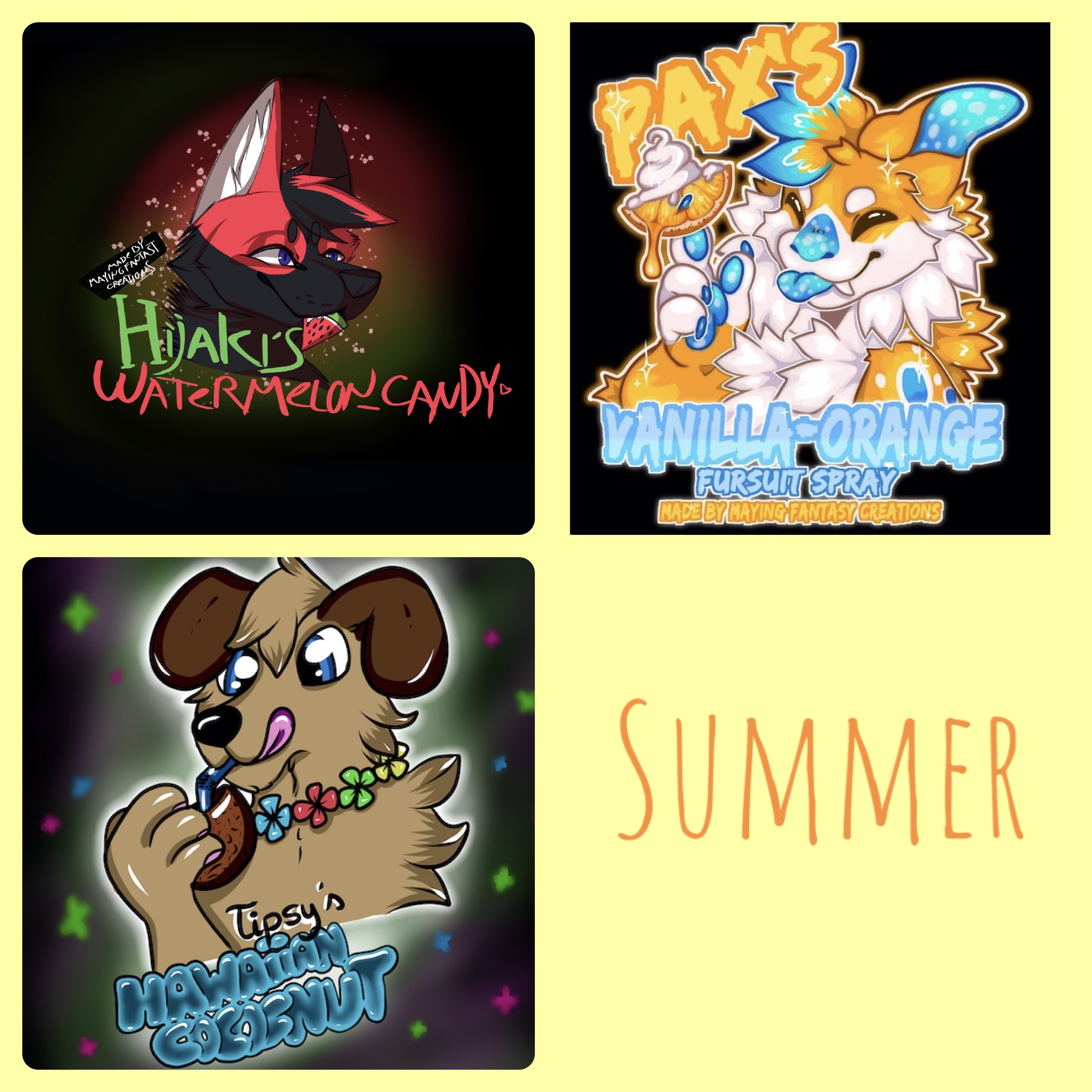 Fursuit spray bundle Summer - Maying Fantasy Creations