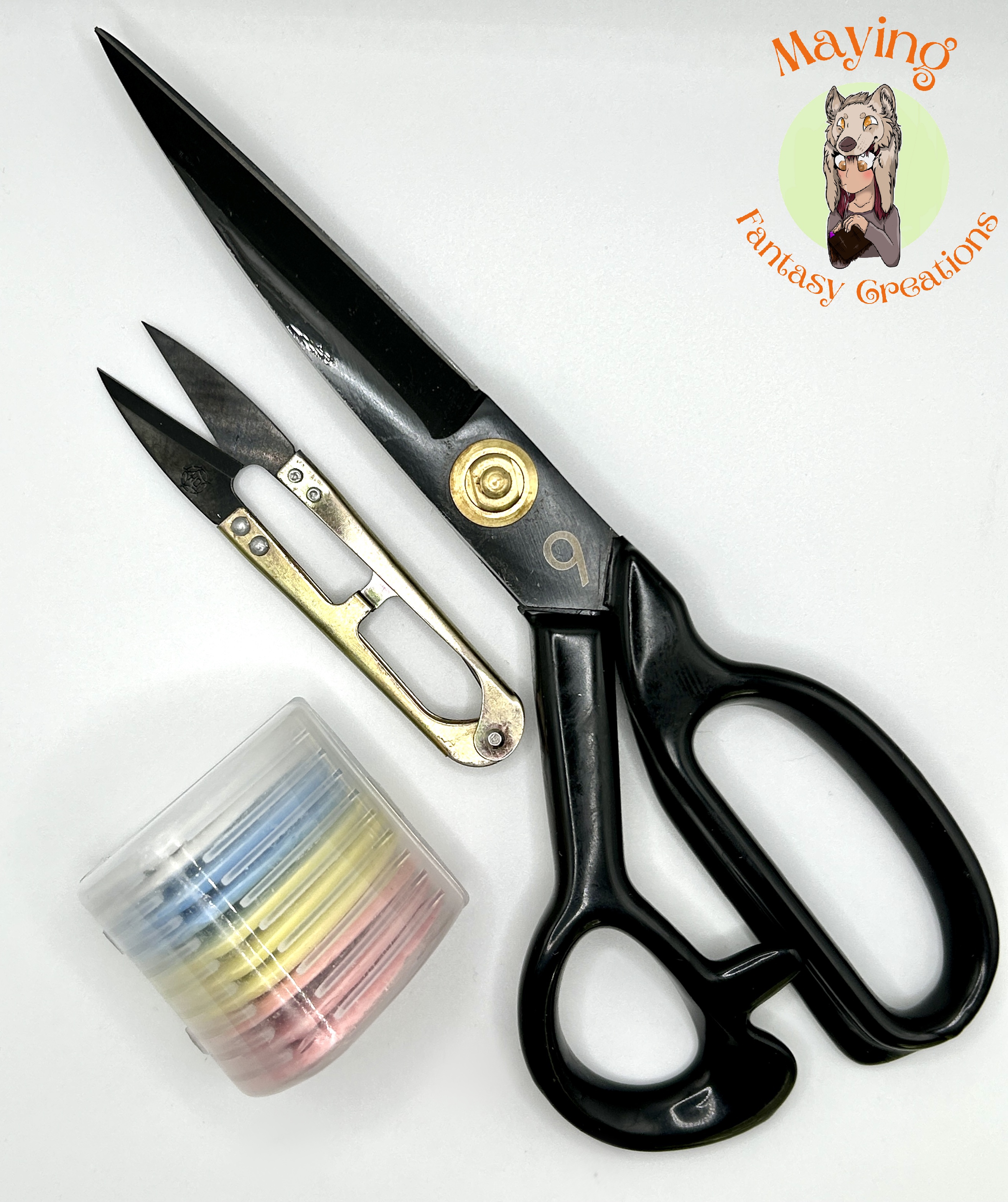 Black fabric scissor set - Maying Fantasy Creations